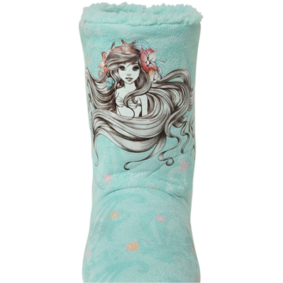 Disney | Shoes | Disney The Little Mermaid Sketch Slipper Boot | Poshmark